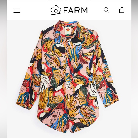 FARM Rio | Pants & Jumpsuits | Iso Farm Rio Shirt Jumpsuit Cacho De ...